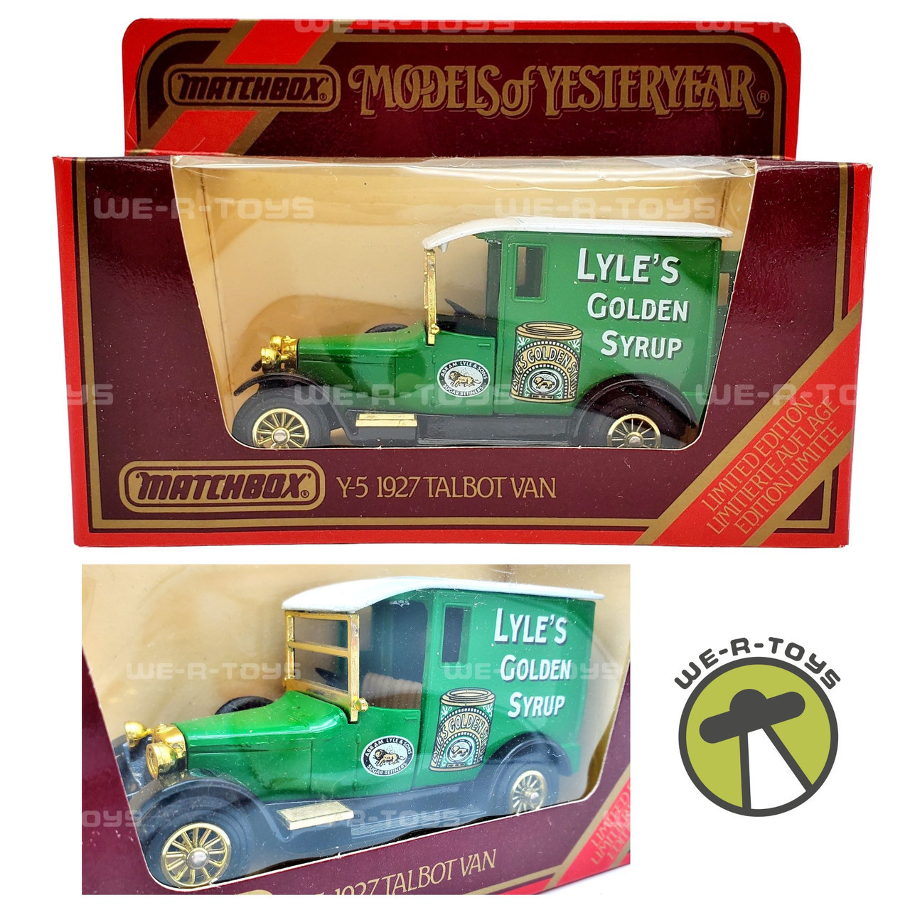 Models of Yesteryear 1927 Talbot Van Green Lyle's Golden Syrup Matchbox ...