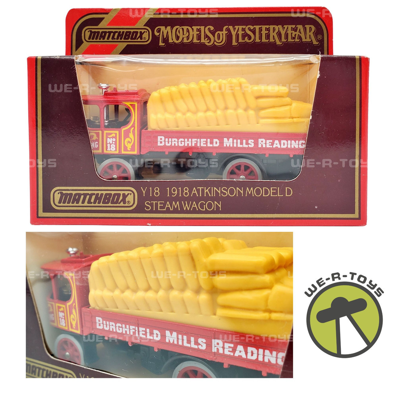 Models of Yesteryear 1918 Atkinson Model D Steam Wagon Red Matchbox ...