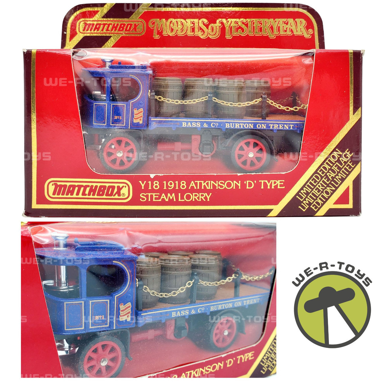Models of Yesteryear 1918 Atkinson D Type Steam Lorry Blue Matchbox ...
