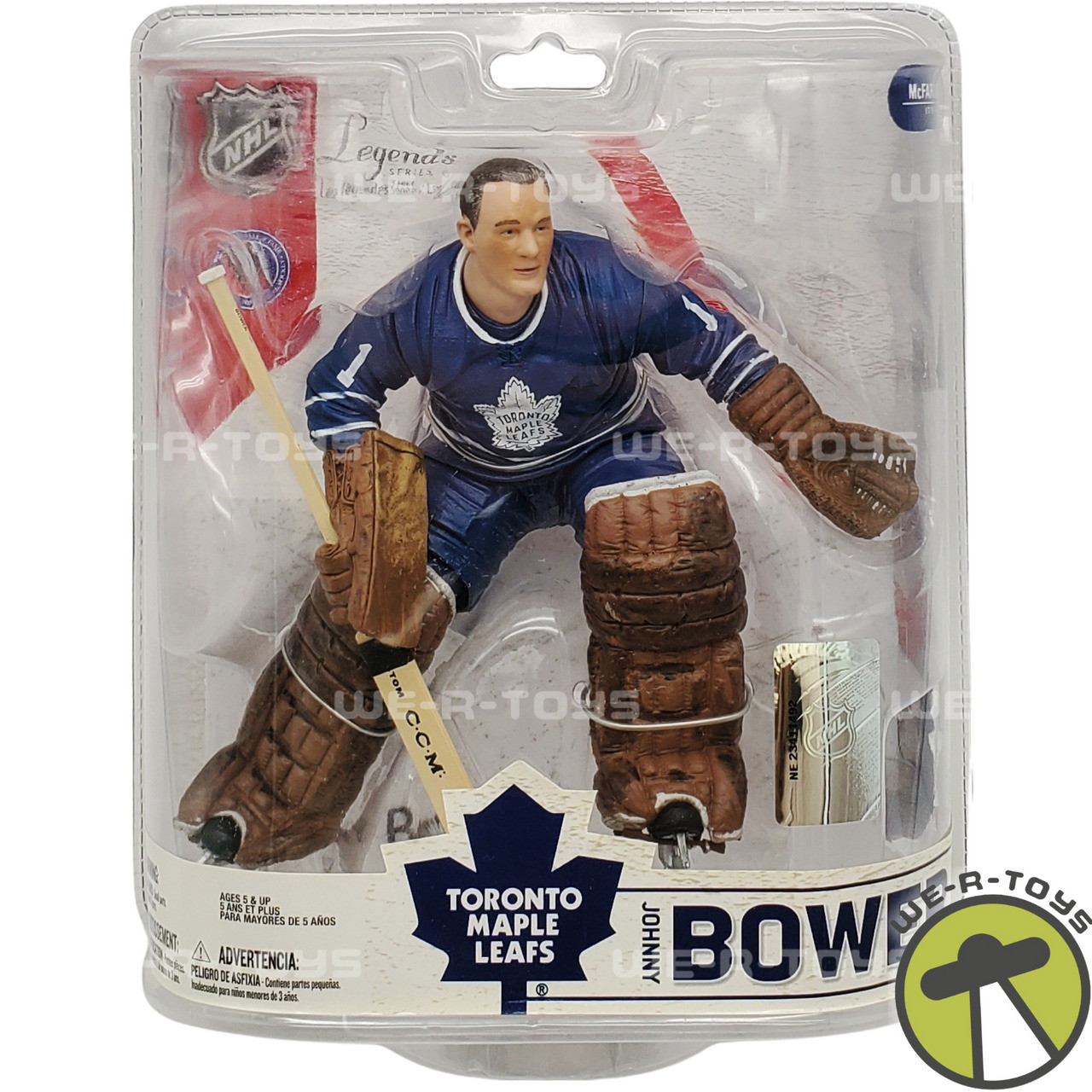 NHL Toronto Maple Leafs Johnny Bower Action Figure 2007 McFarlane ...