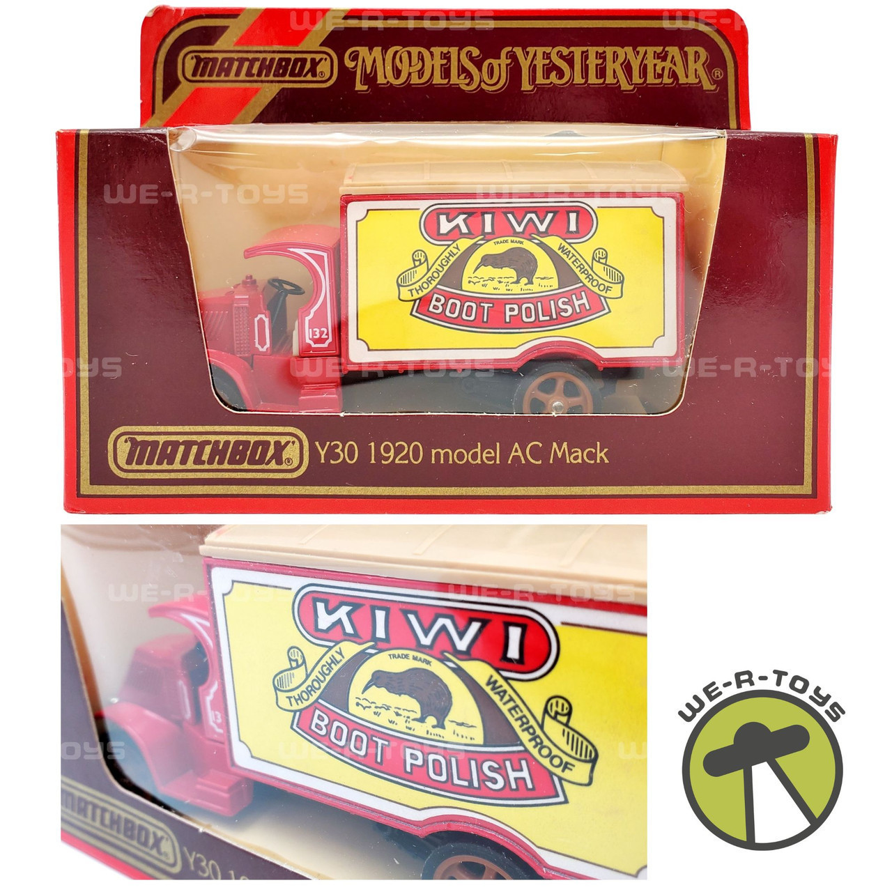 Models of Yesteryear 1920 models AC Mack Kiwi Boot Polish Matchbox 1986 ...