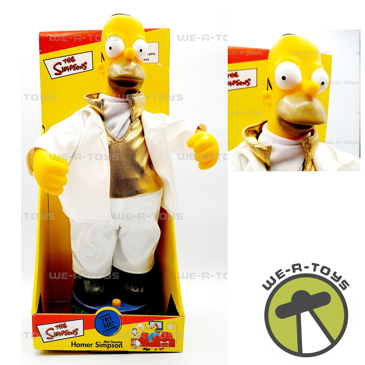 The Simpsons Dancing and Singing Disco Homer 2002 Gemmy Industries Corp ...