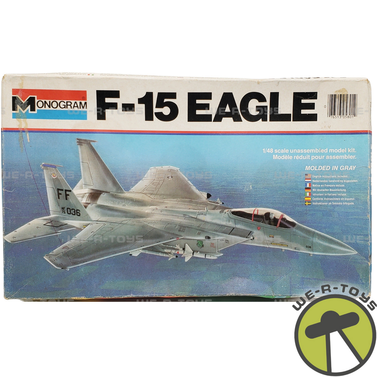 Monogram Models F-15 Eagle 1/48 Scale Model Kit 1979 Monogram #5801 NEW ...