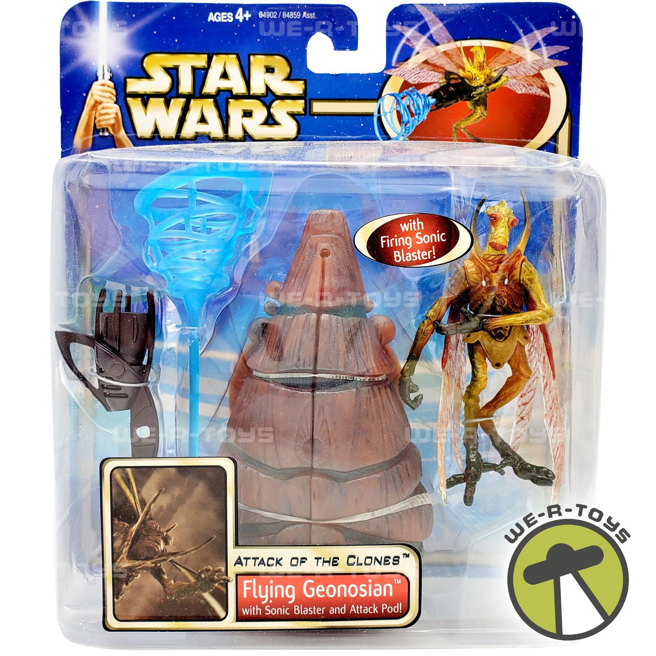 Star Wars Attack of the Clones Flying Genosian, Sonic Blaster & Attack ...