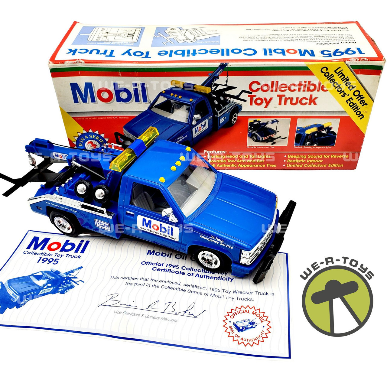 1995 Mobil Collectible Toy Truck Limited Edition Lights and Sounds NEW ...