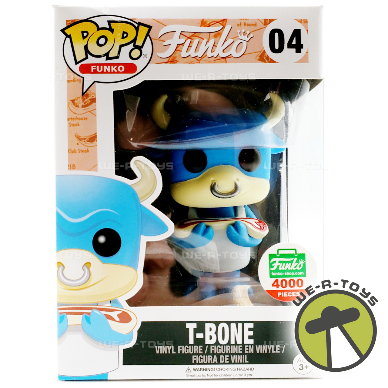 Funko Pop! T-Bone Funko-Shop Exclusive Collectible Vinyl Figure Blue LE ...
