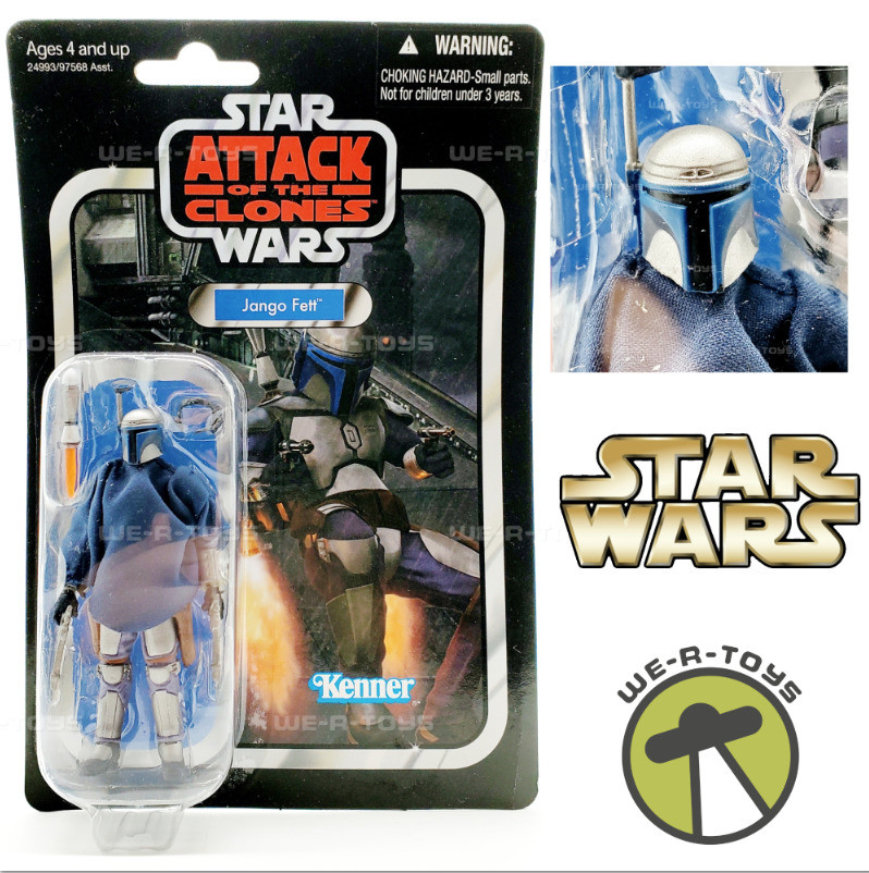 Star Wars The Vintage Collection Attack of the Clones Jango Fett Action ...