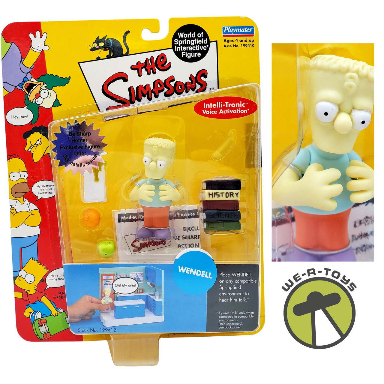 The Simpsons World Of Springfield Wendell Action Figure Playmates NRFP ...