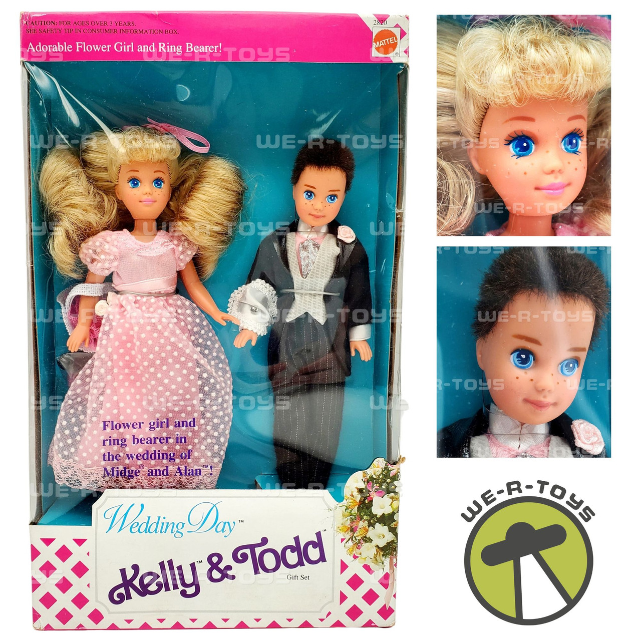Wedding Day Kelly & Todd Gift Set Barbie Dolls 1991 Mattel 2820 NRFB ...