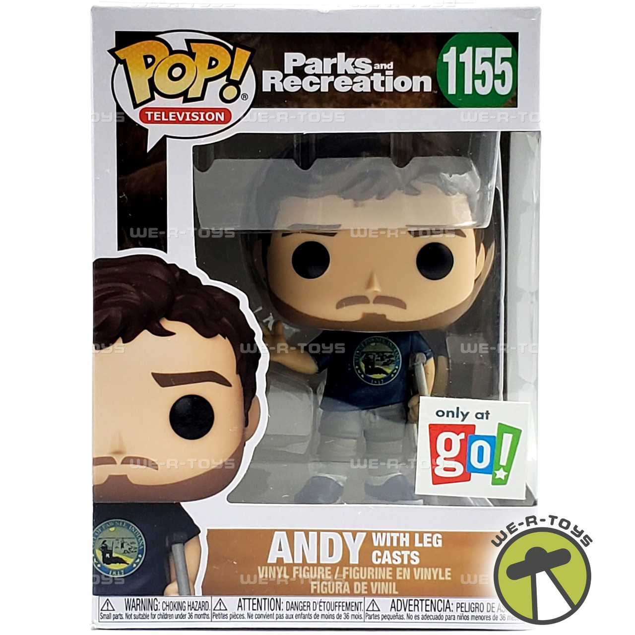 Funko POP! TV Parks and Recreation Andy in Leg Casts Vinyl Figure - We ...