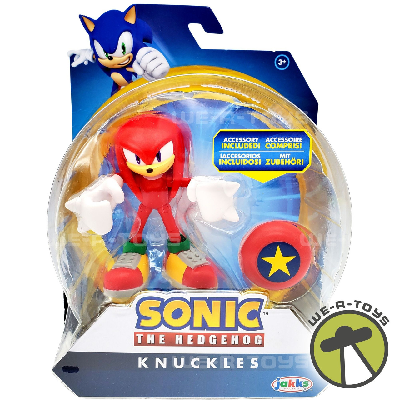 Sonic the Hedgehog Knuckles with Spring Action Figure Jakks Pacific ...