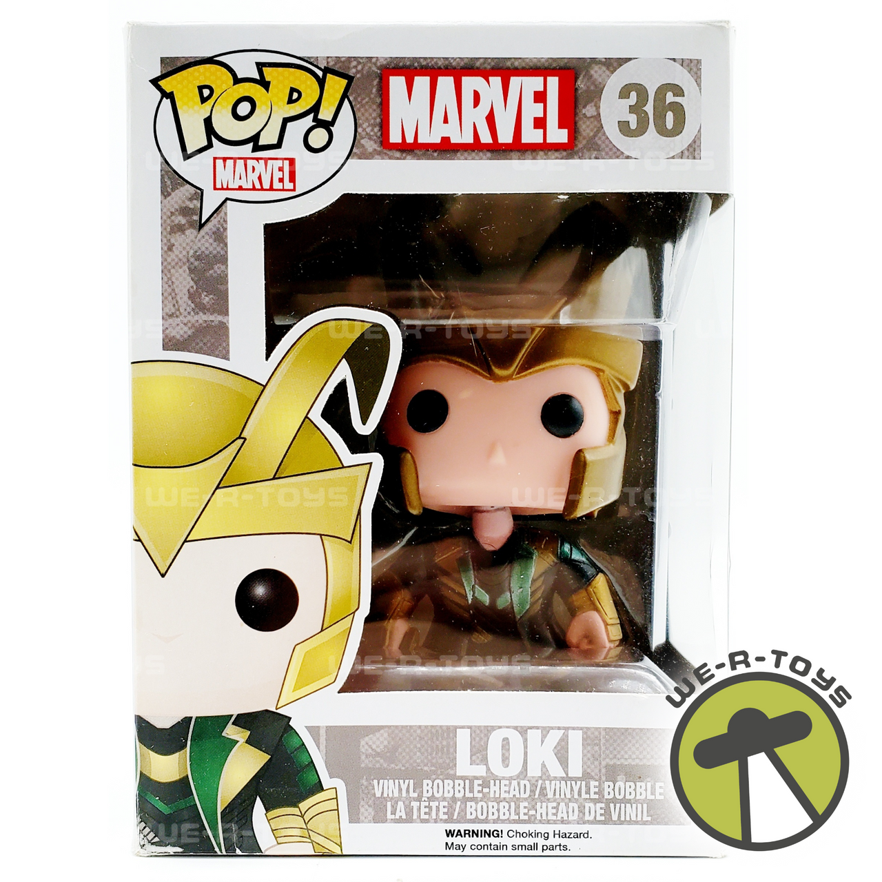 Funko POP! Marvel Helmet Loki Bobble-Head Vinyl Figure - We-R-Toys
