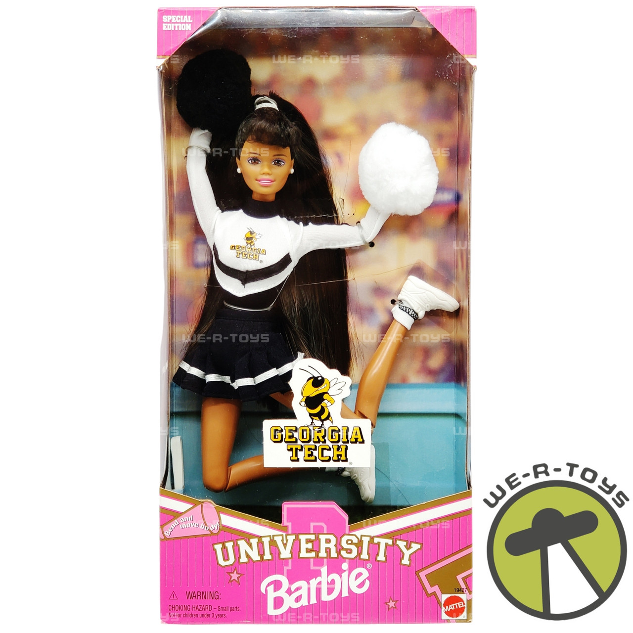 University Barbie Georgia Tech Cheerleader Doll 1996 Mattel No. 19427 ...