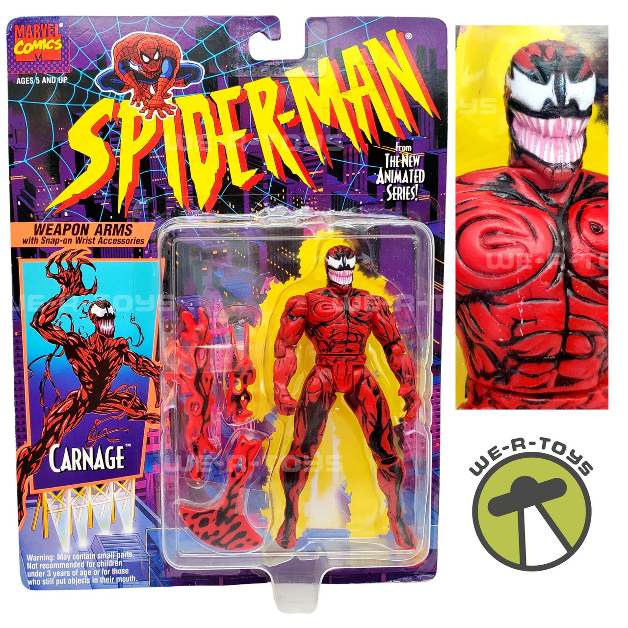 Spider-Man The Animated Series Carnage Action Figure 1994 Toy Biz NRFP ...
