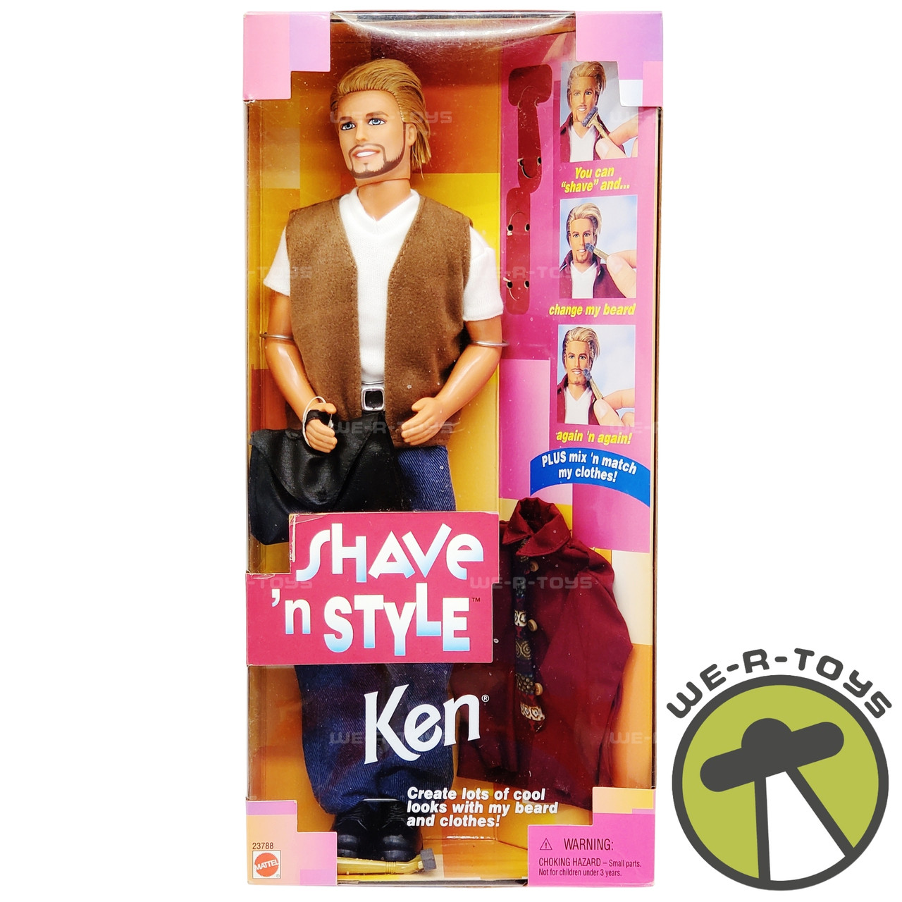 Barbie Shave 'n Style Ken Doll 1999 Mattel #23788 NRFB - We-R-Toys