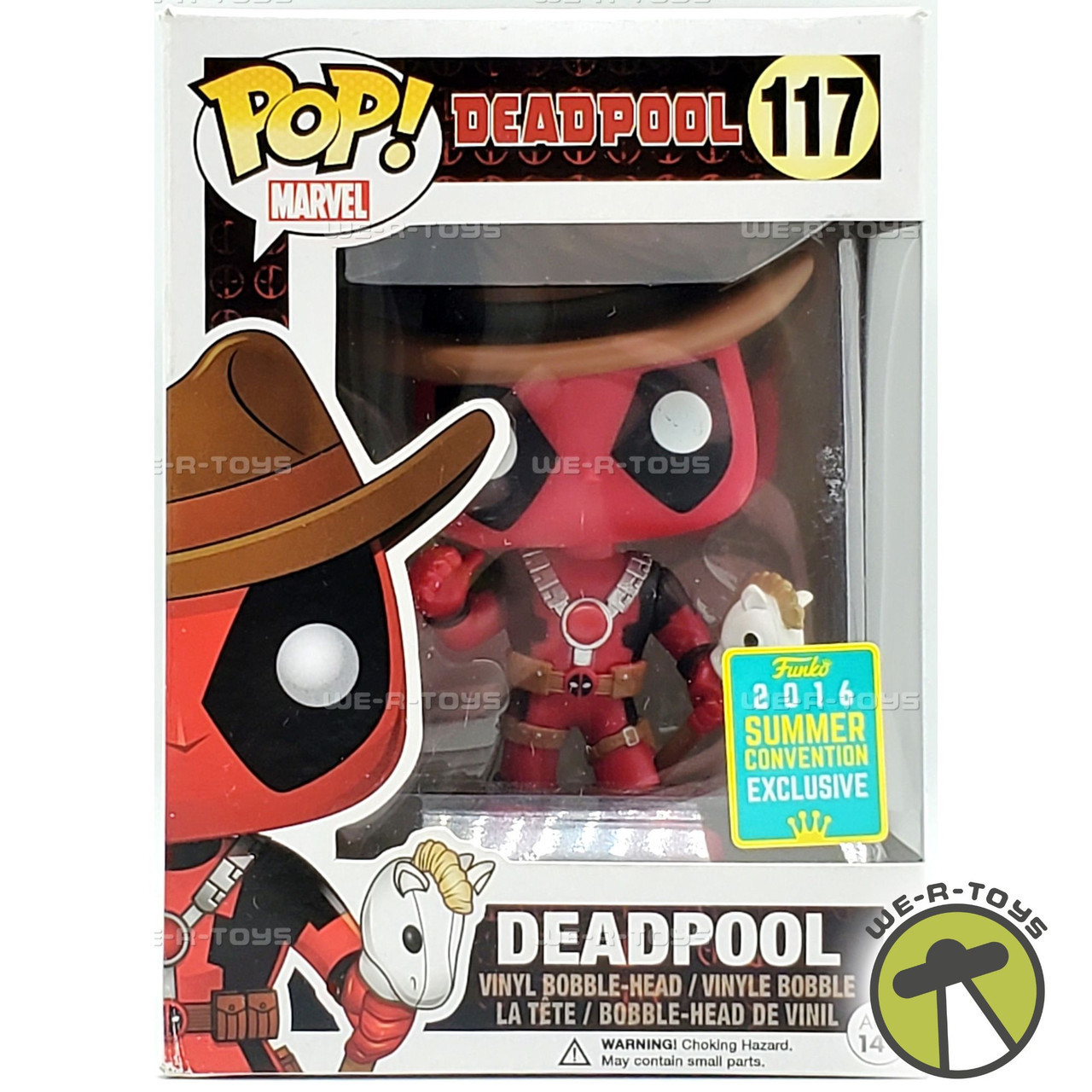 Funko POP! Marvel Deadpool Cowboy Convention Edition Bobble-Head Vinyl ...