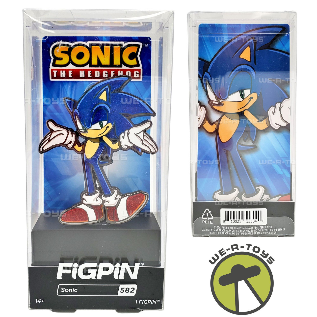 Sonic The Hedgehog FiGPiN Enamel Pin Figure with Glitter #582 NRFB - We ...