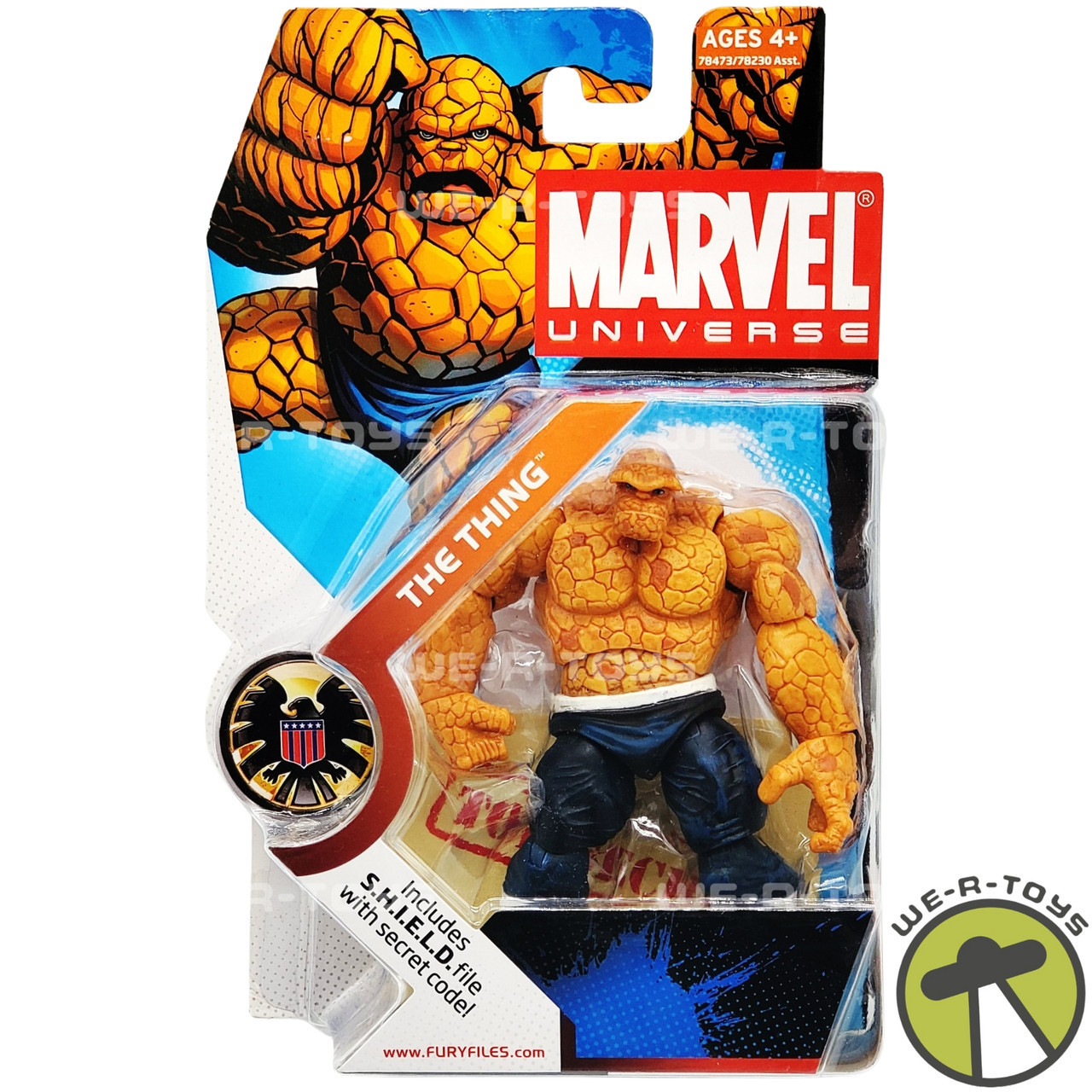 Marvel Universe Series 3 # 19 The Thing Action Figure 2010 Hasbro 78473 ...