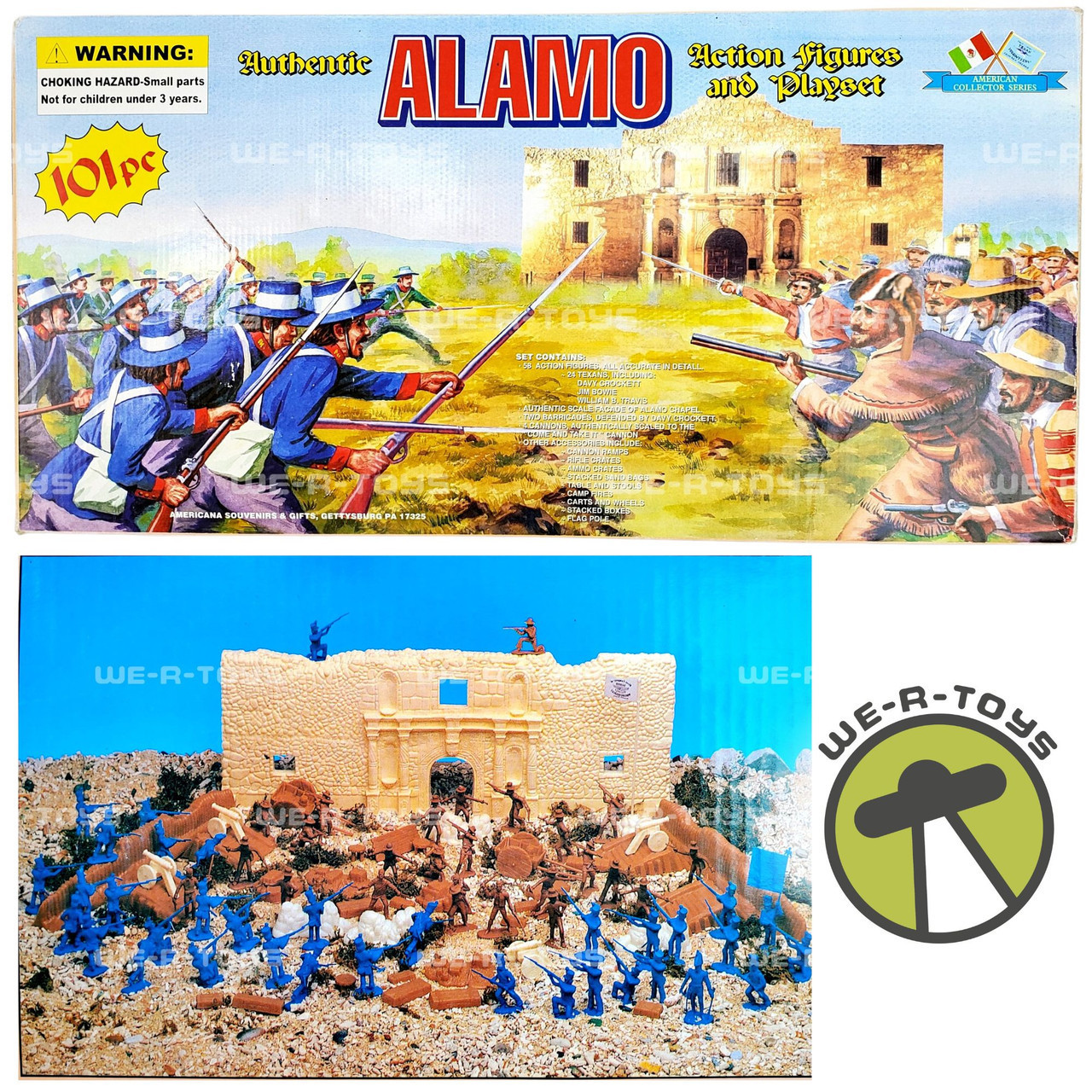 Authentic Alamo Action Figures and Playset American Collector Series ...