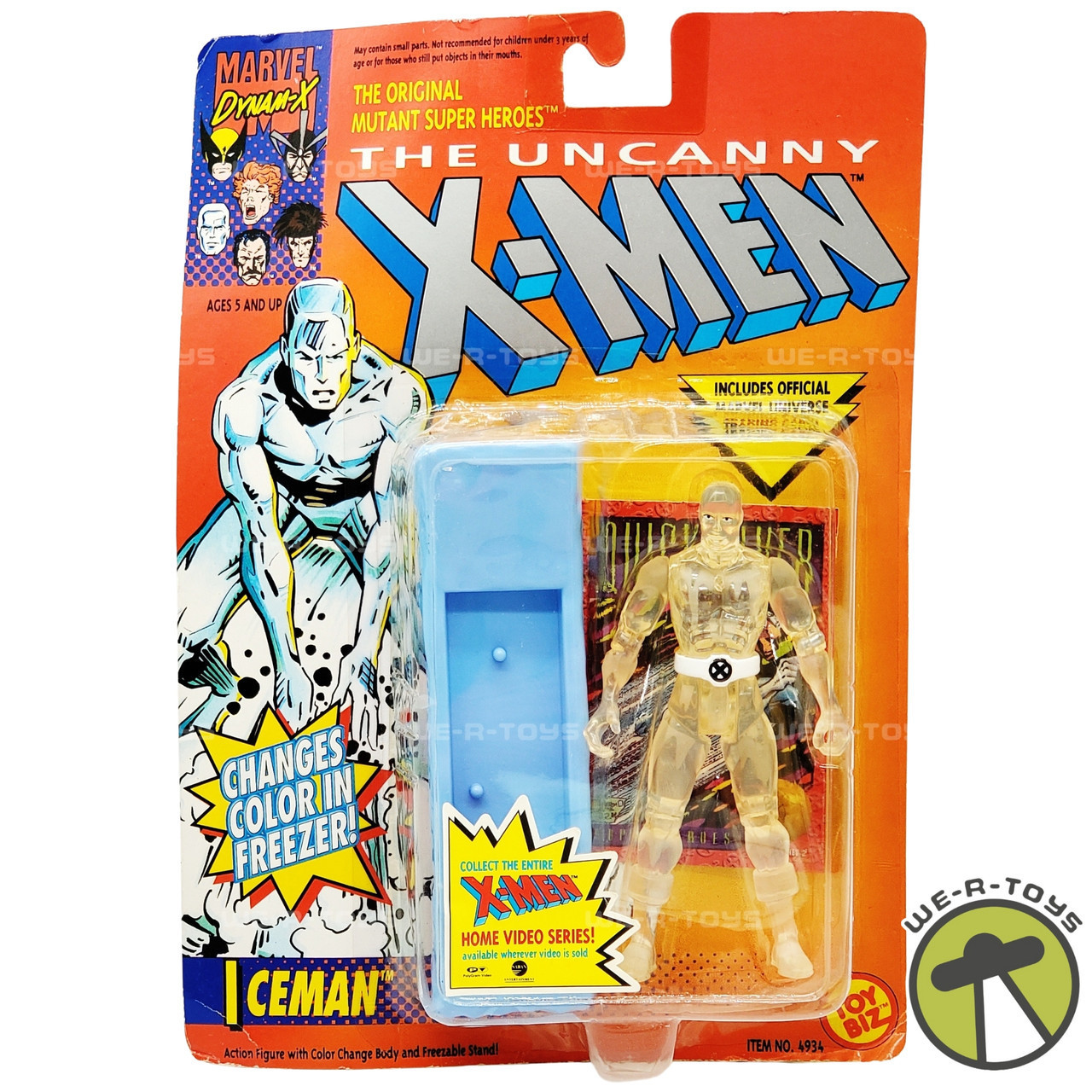 Marvel The Uncanny X-Men Clear Iceman Action Figure 1992 Toy Biz 4934 ...