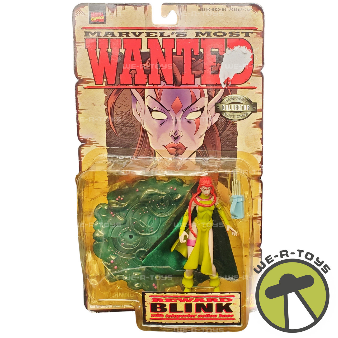 Marvel Comics Marvel's Most Wanted Blink Action Figure 1998 Toy Biz ...