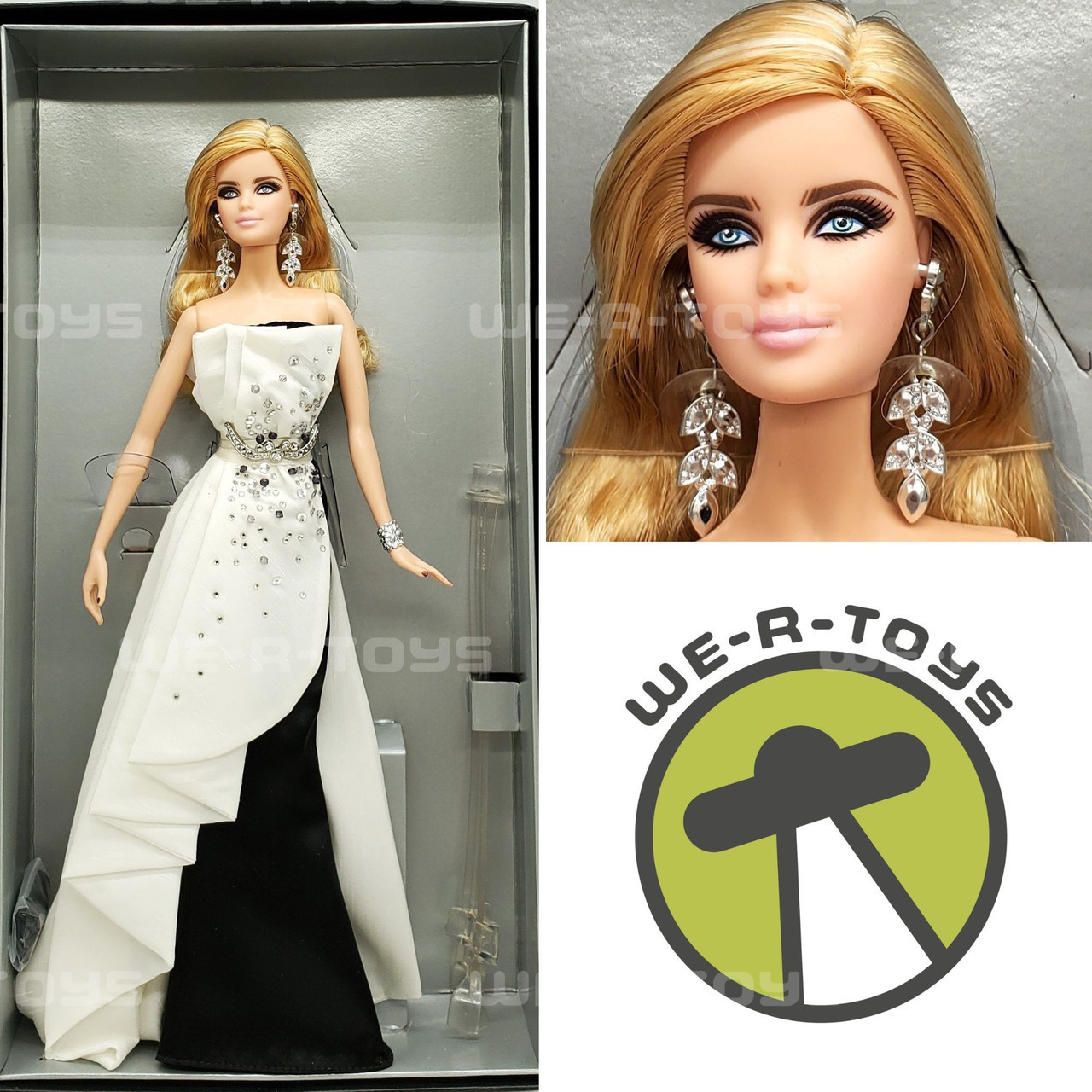 Barbie Black & White Collection BFC Exclusive Beaded Gown Doll Mattel ...