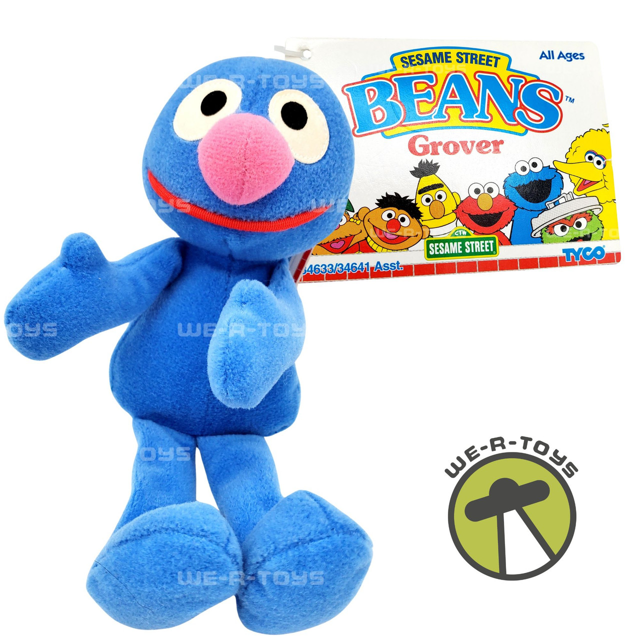 Sesame Street Beans Grover 30 Year Anniversary #34633 Tyco 1997 NWT ...