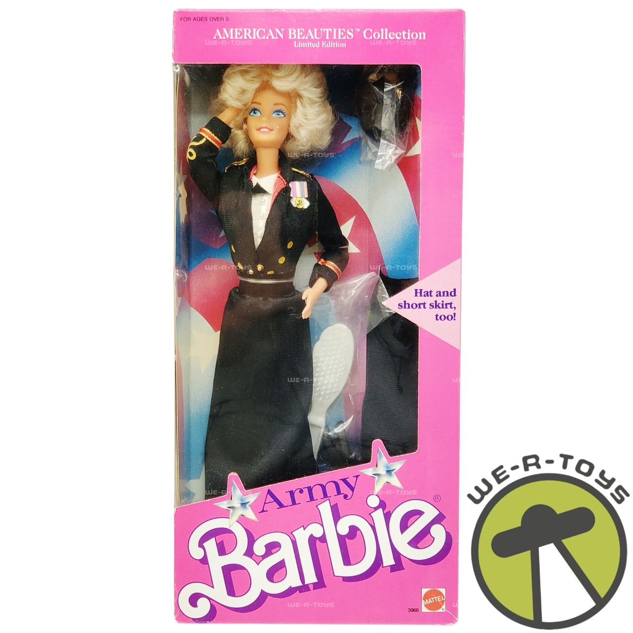 Army Barbie Doll American Beauties Collection 1989 Mattel No. 3966 NRFB ...