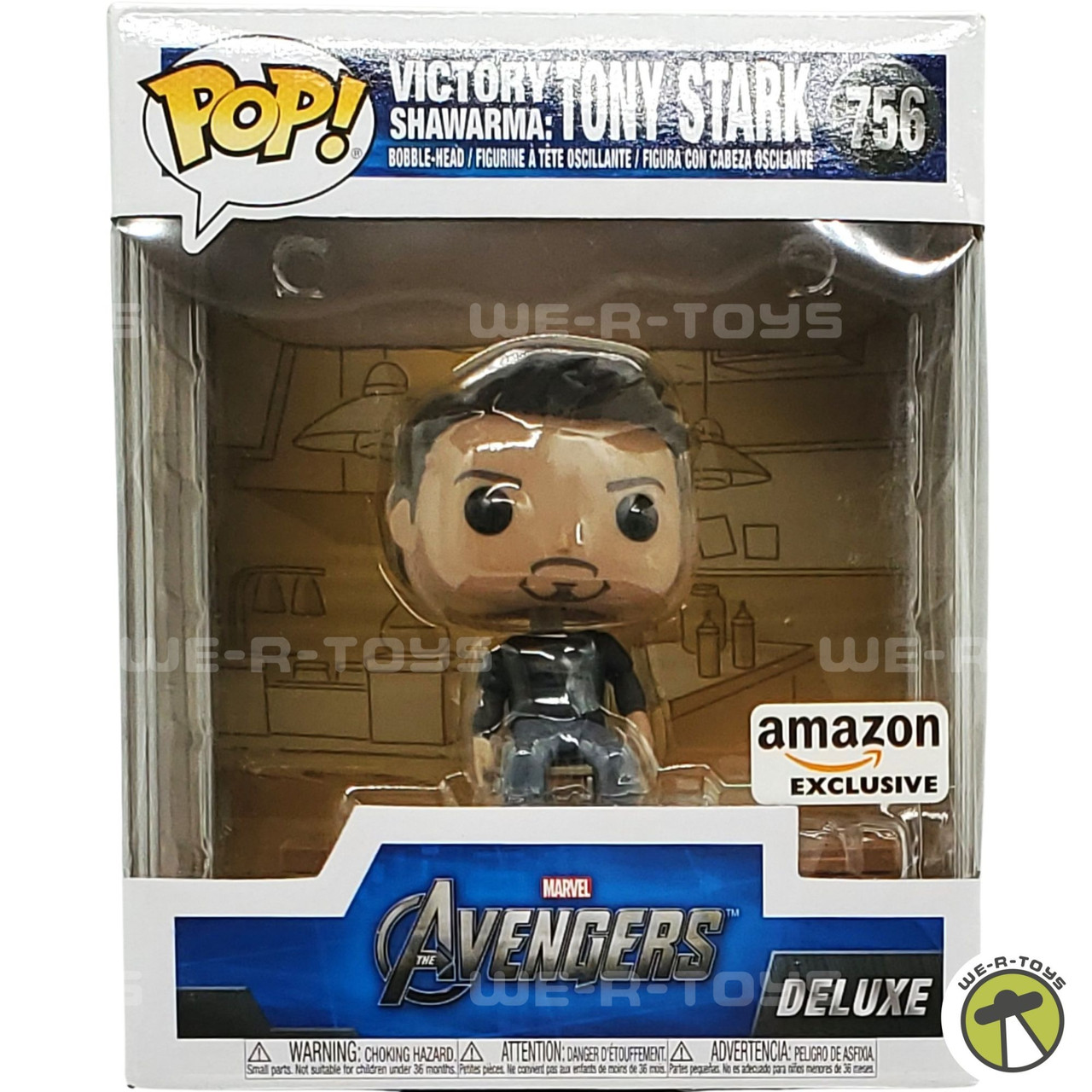 Funko Pop! Deluxe Avengers Victory Shawarma Tony Stark Exclusive Bobble ...
