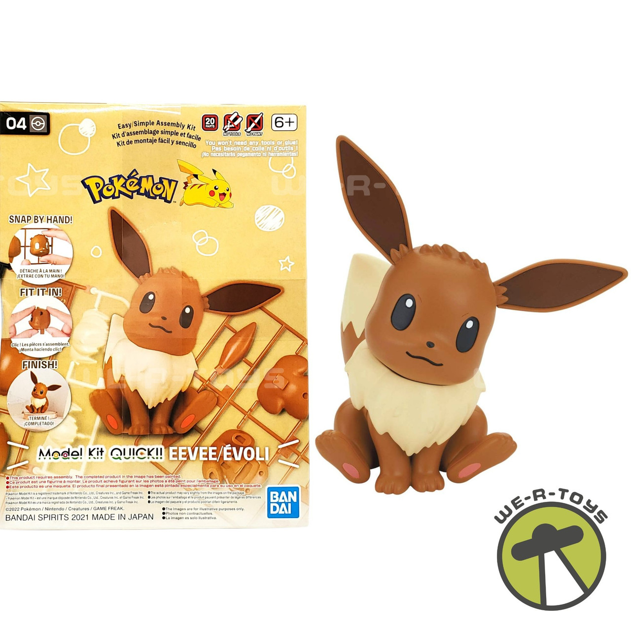 Pokémon 04 Eevee Model Kit Quick!! 2021 Bandai Hobby - We-R-Toys
