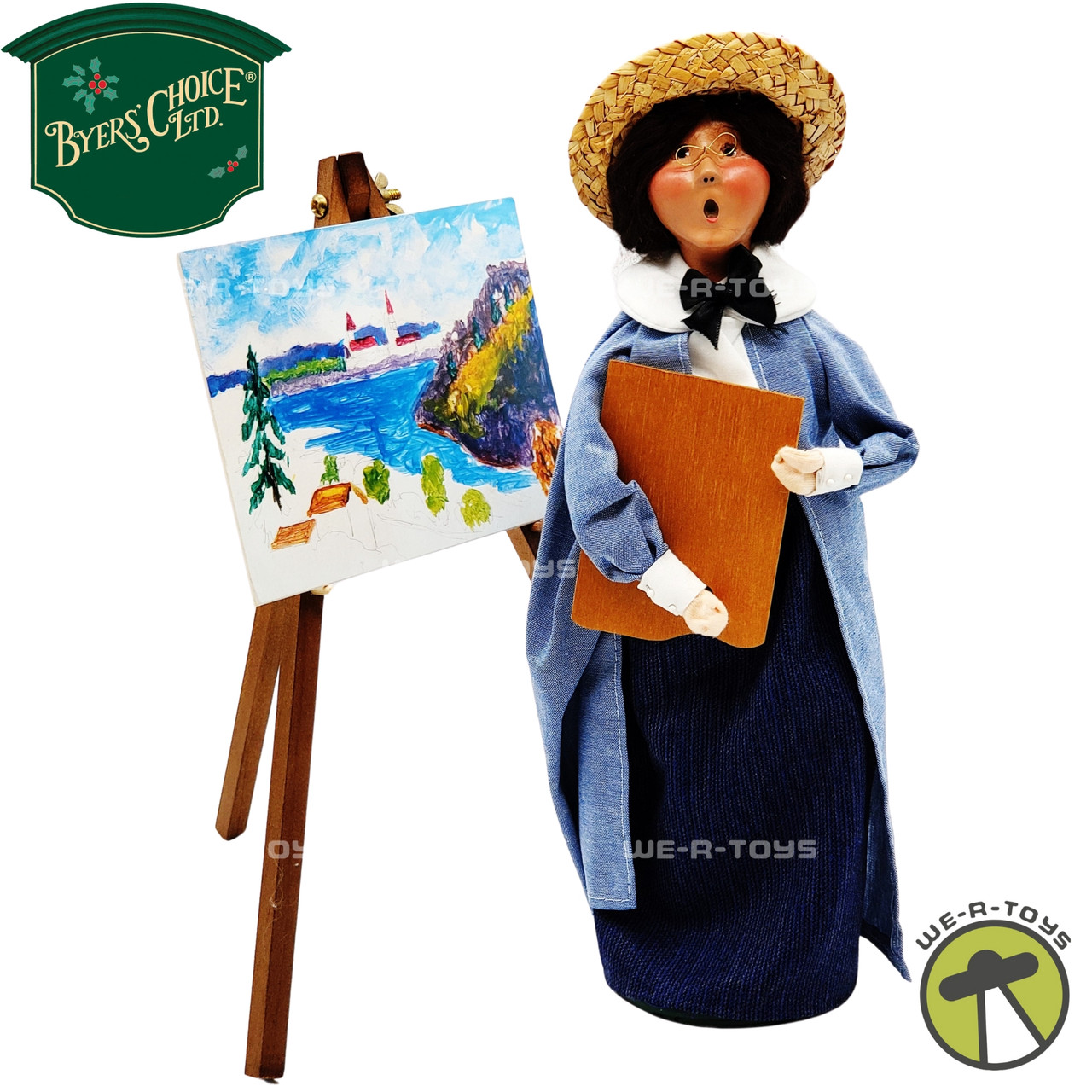 Byers' Choice The Carolers Artist Woman With Easel & Palette 13" Figure ...