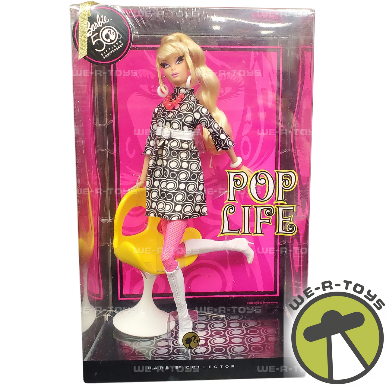 Pop Life Barbie Doll Blonde Pivotal Mod Gold Label 2008 Mattel N6596 ...