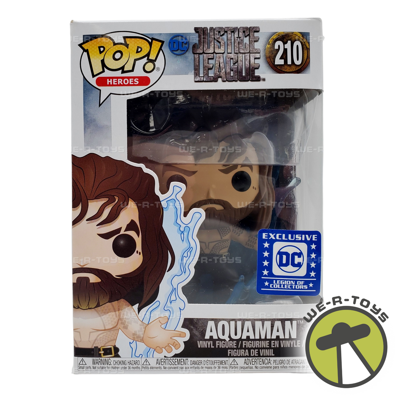 Funko Pop! Heroes DC Justice League Aquaman Vinyl Figure #210 - We-R-Toys