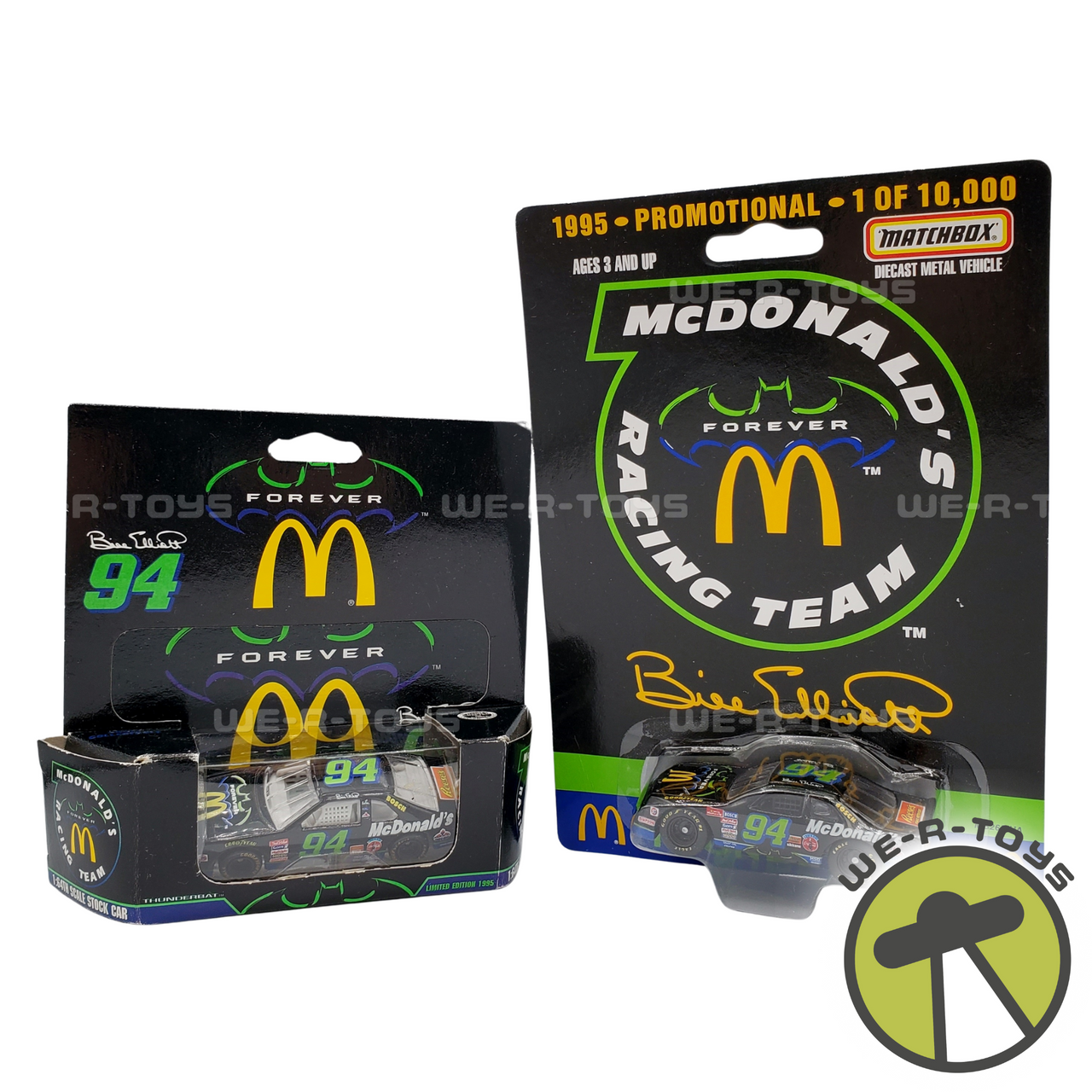 Bill Elliott #94 NASCAR DieCast Batman Forever Vehicle LOT OF 2 ...