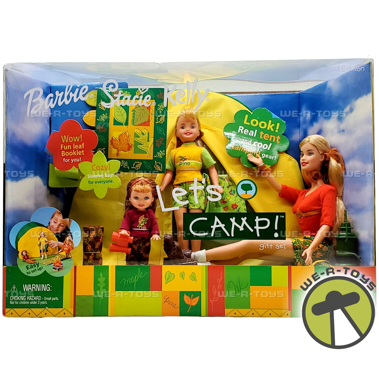 Let's Camp Barbie Stacie & Kelly Dolls Gift Set 2001 Mattel 29337 - We ...