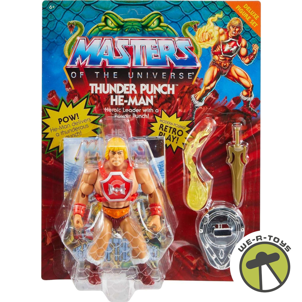 Masters of the Universe Origins He-Man Deluxe Thunder Punch Action ...