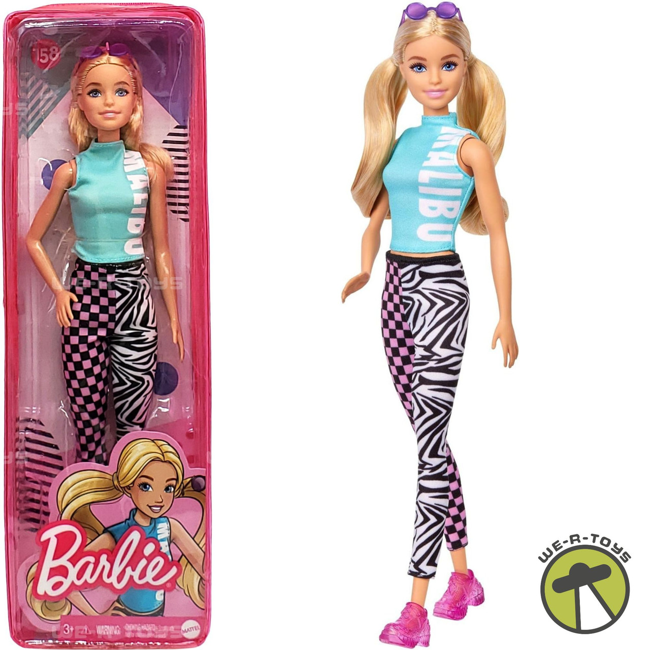 Barbie Fashionistas Doll #158 Long Blonde Pigtails 2020 Mattel GRB50 ...