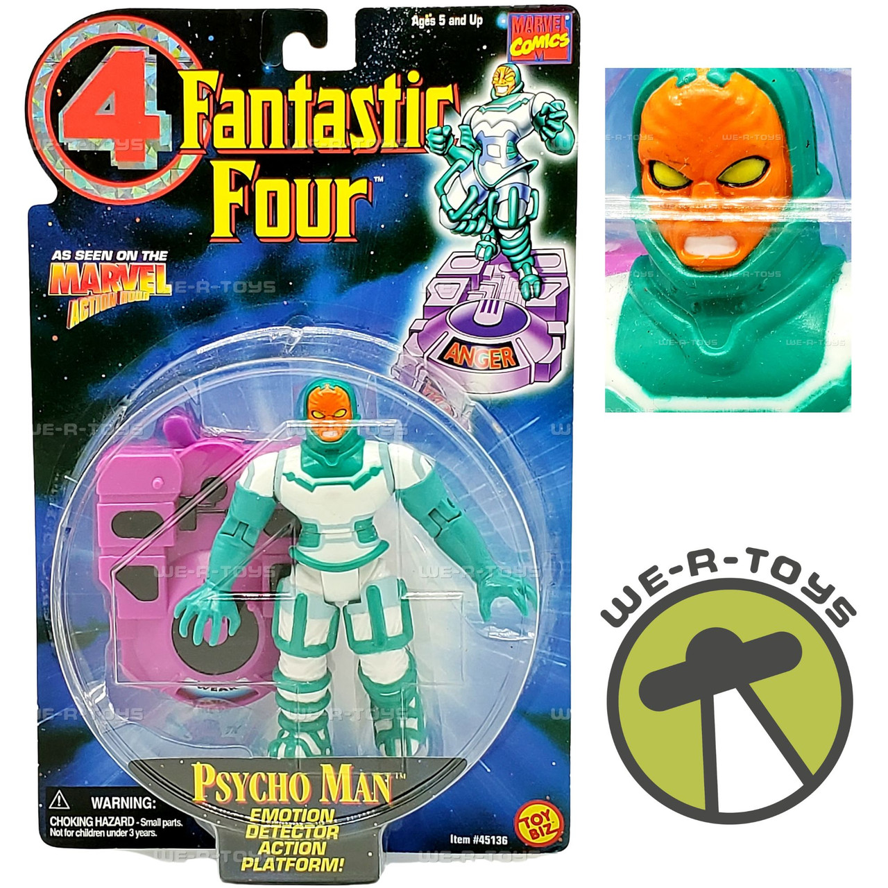 Fantastic Four Psycho-Man with Emotion Detector Action Platform Action ...