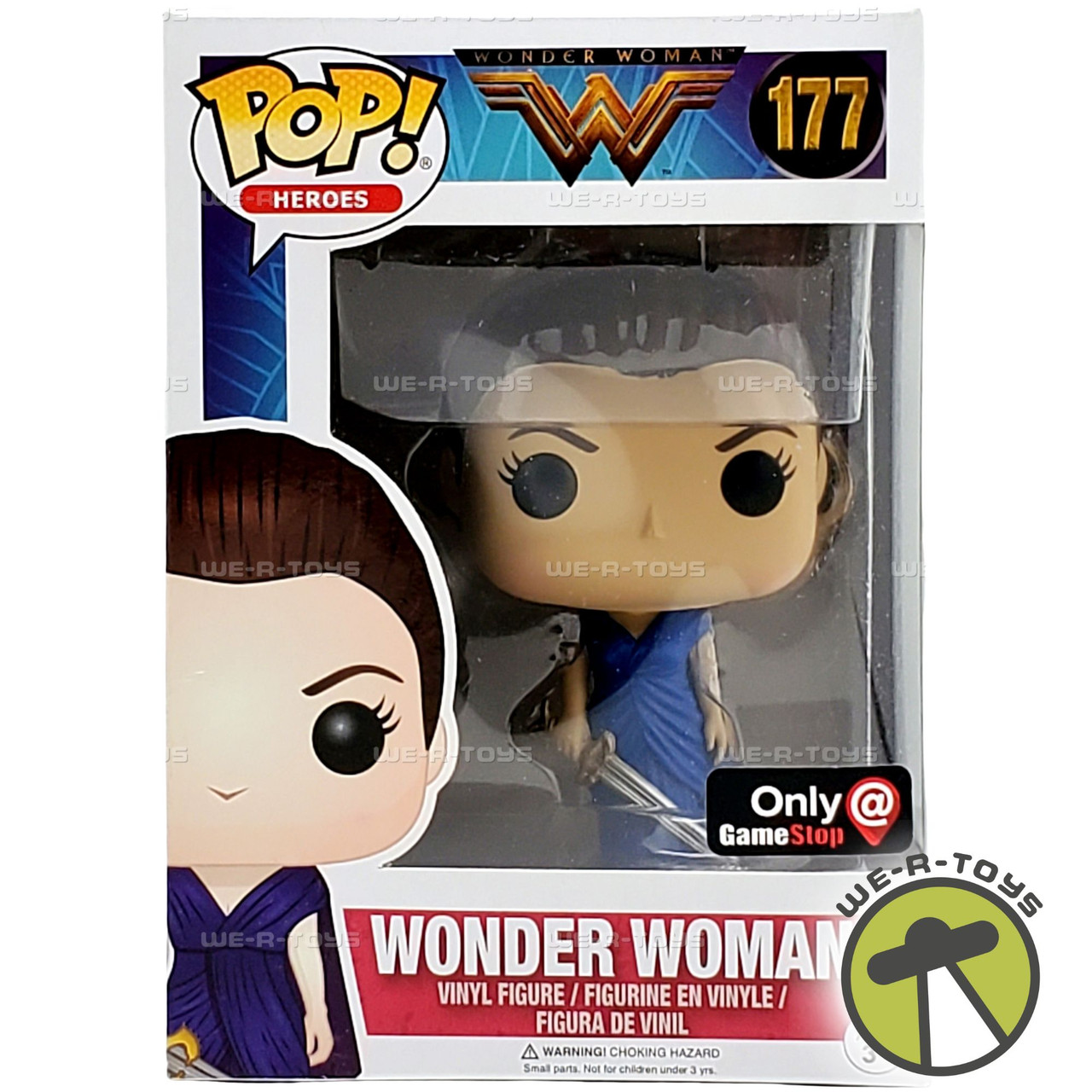 Funko POP! DC Heroes Wonder Woman 177 Blue Dress Vinyl Figure - We-R-Toys