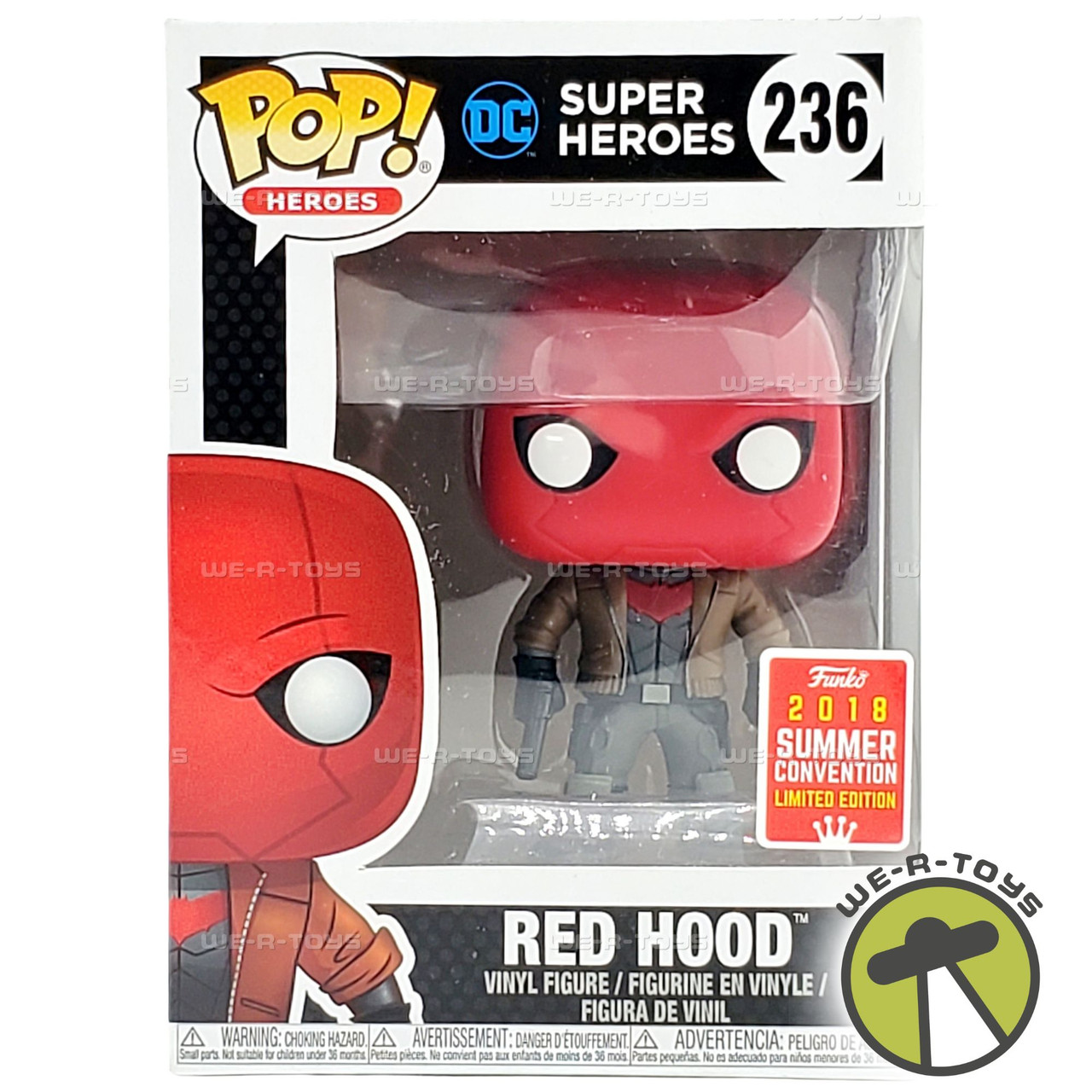 Funko POP! DC Super Heroes Red Hood 236 SDCC 2018 Exclusive Vinyl ...