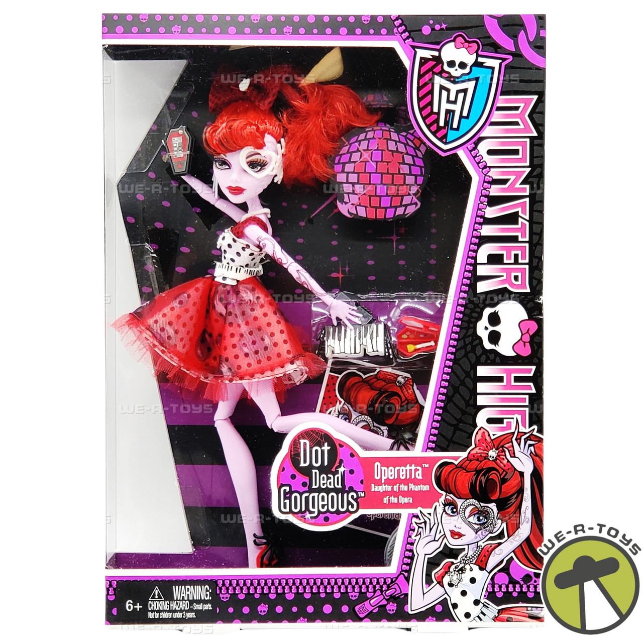Monster High Dot Dead Gorgeous Operetta Doll 2011 Mattel #X4529 NRFB ...
