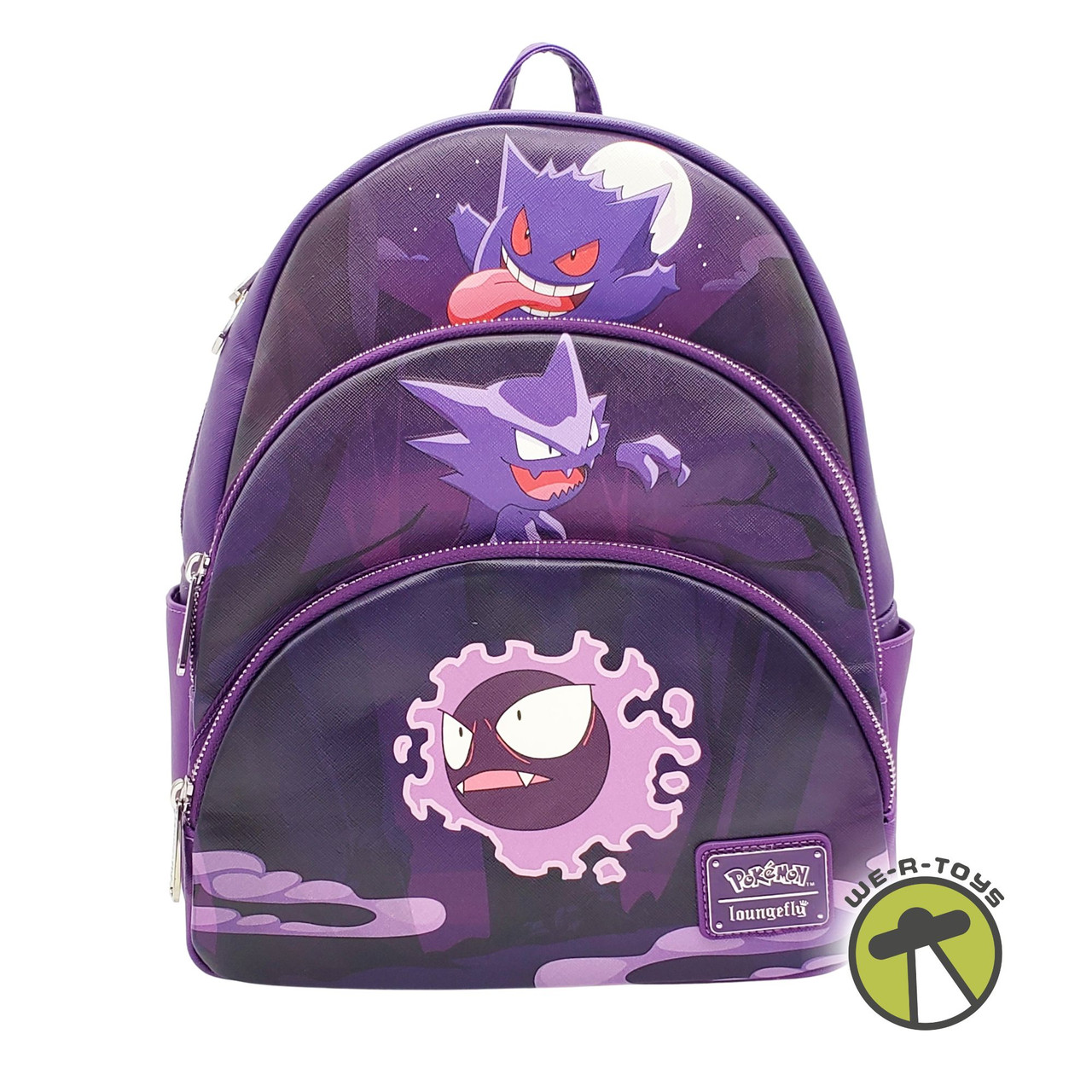 Pokémon Gengar Evolution Triple Pocket Backpack Loungefly - We-R-Toys