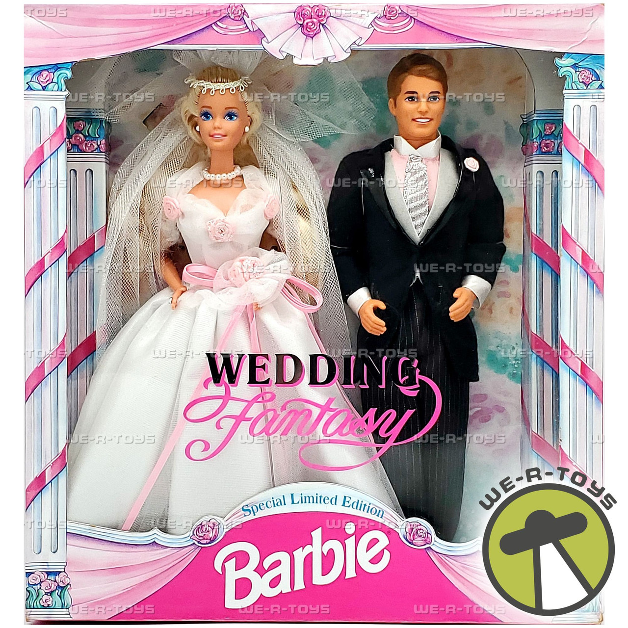 Barbie Wedding Fantasy Barbie and Ken Dolls Gift Set Special Limited ...