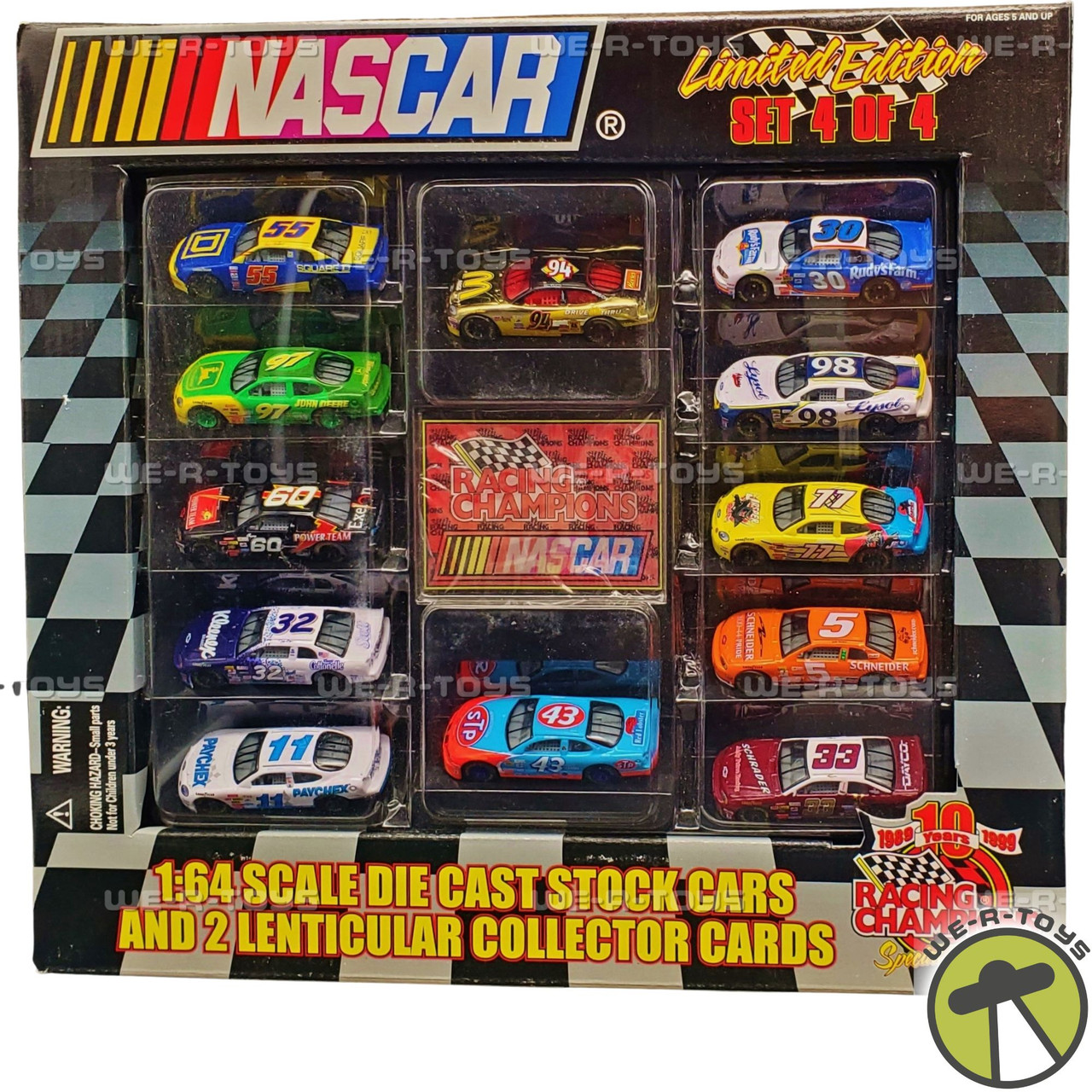 NASCAR Limited Edition 1:64 Die Cast Stock Car Set 4 of 4 1999 Racing ...