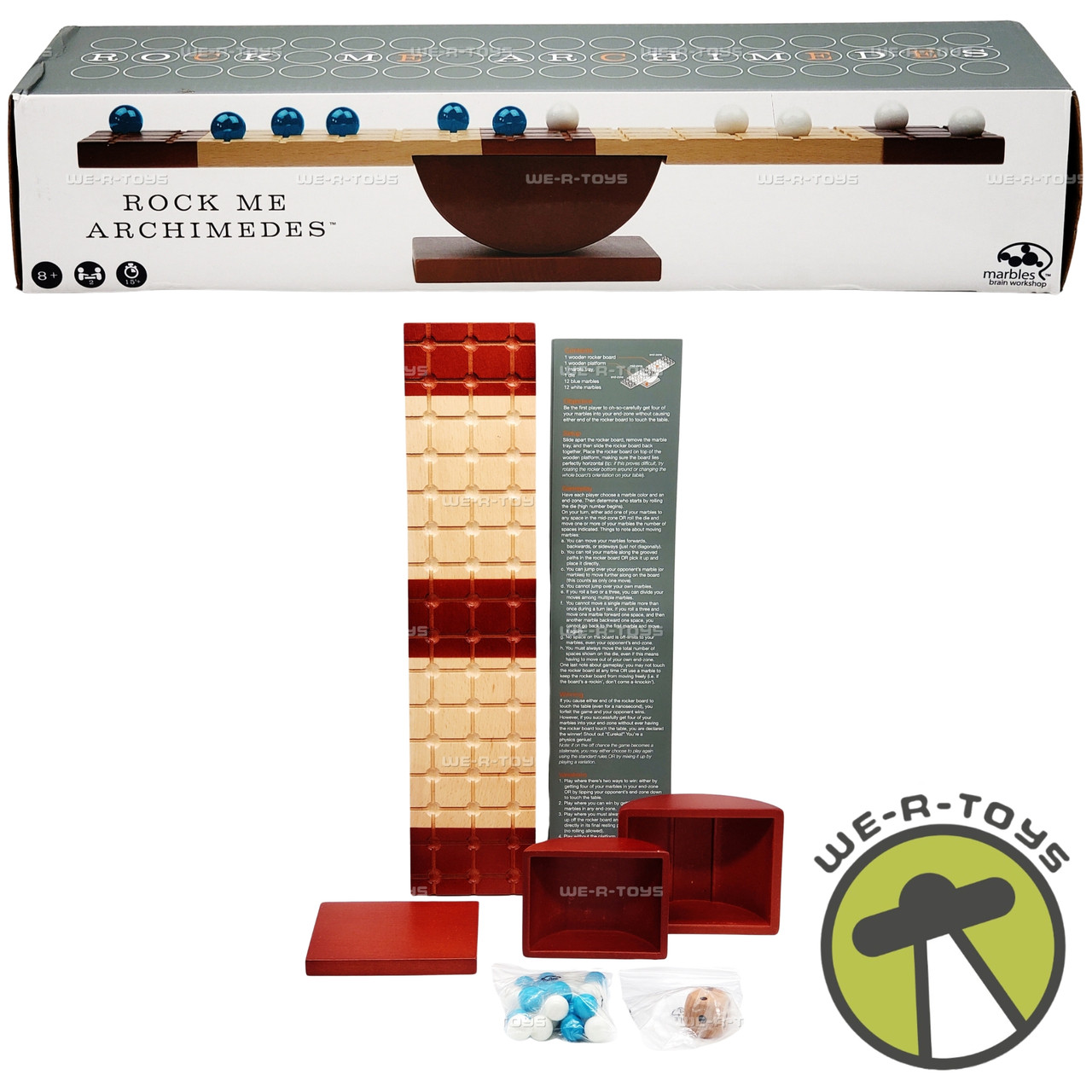 Rock Me Archimedes, Balancing Strategy Marbles Puzzle Family Board Game ...