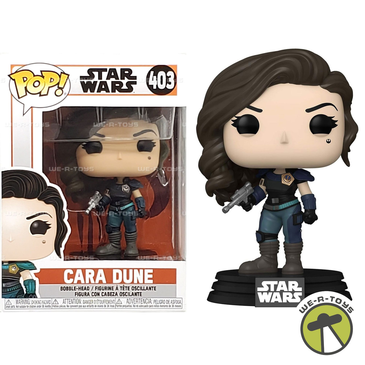 Funko Pop Star Wars 403 The Mandalorian - Cara Dune Bobble-Head Figure ...