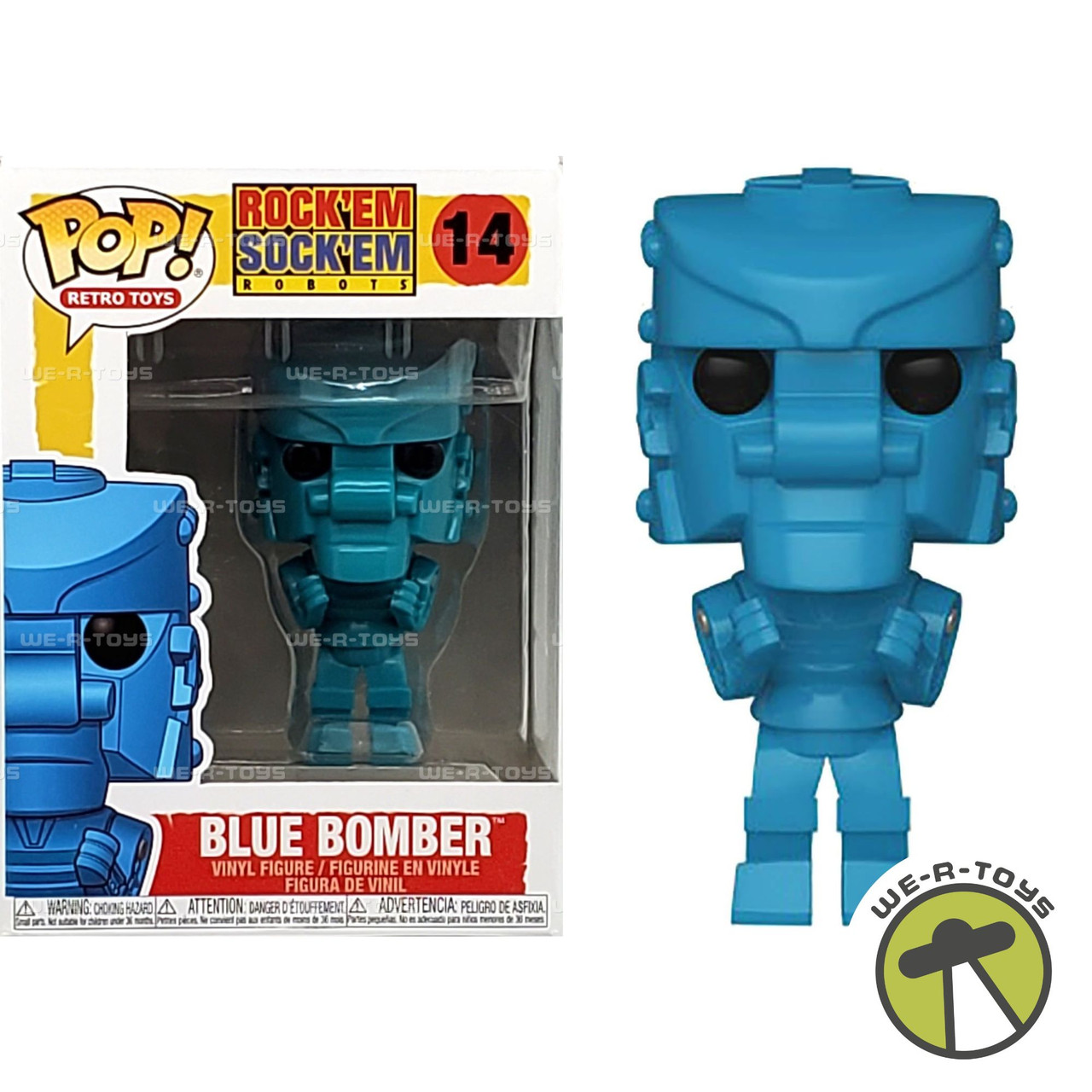 Funko Pop 14 Retro Toys Rock'Em Sock'Em Robots Blue Bomber Vinyl Figure ...