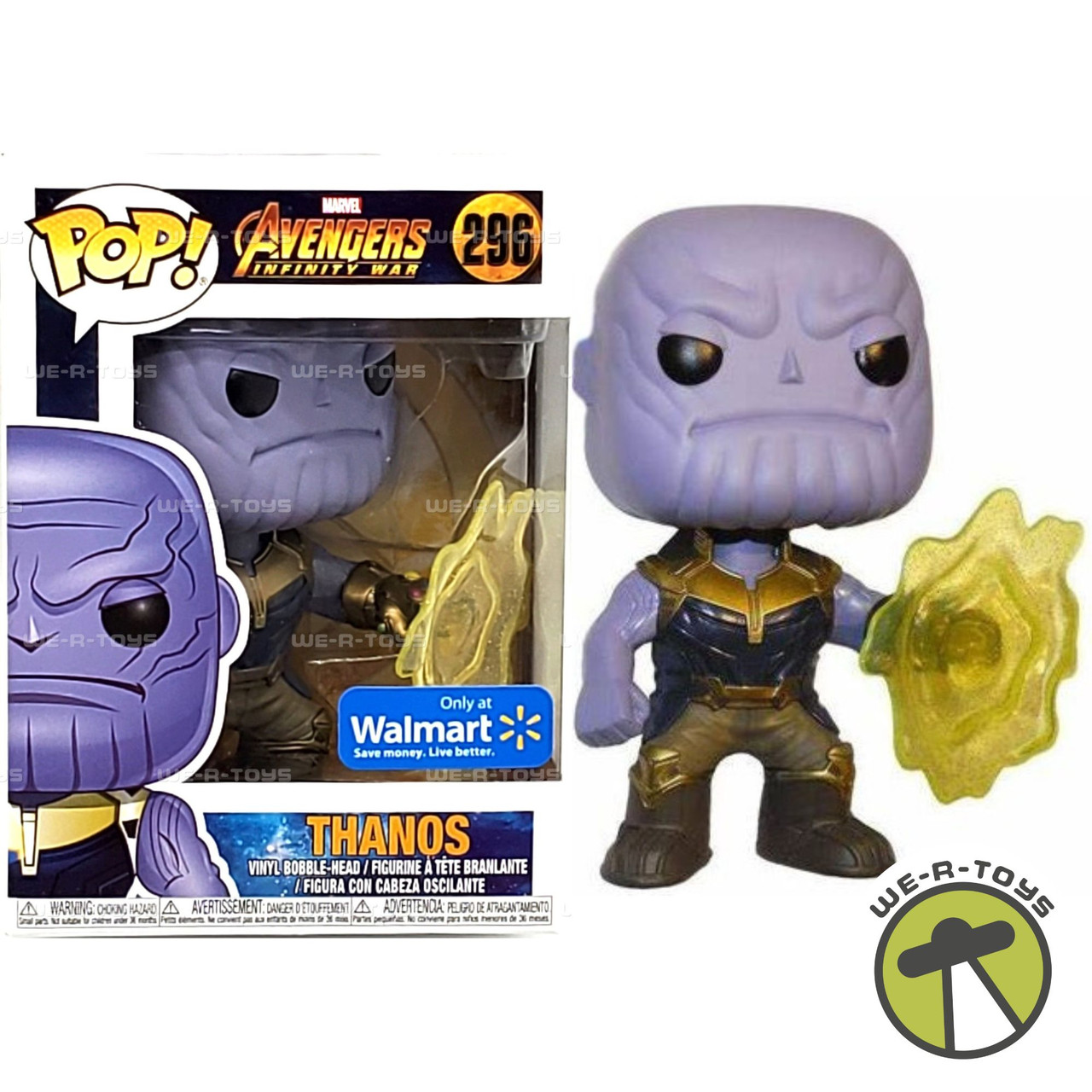 Funko Pop 296 Avengers Infinity War Thanos Exclusive Vinyl Bobble-Head ...