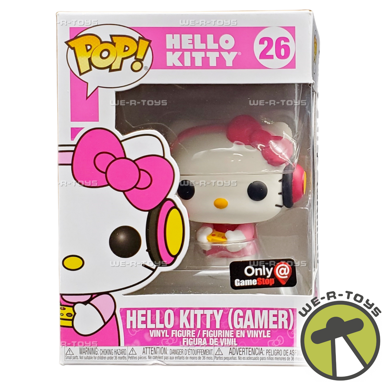 Hello Kitty Funko Pop! 26 Hello Kitty (Gamer) Vinyl Figure NEW - We-R-Toys