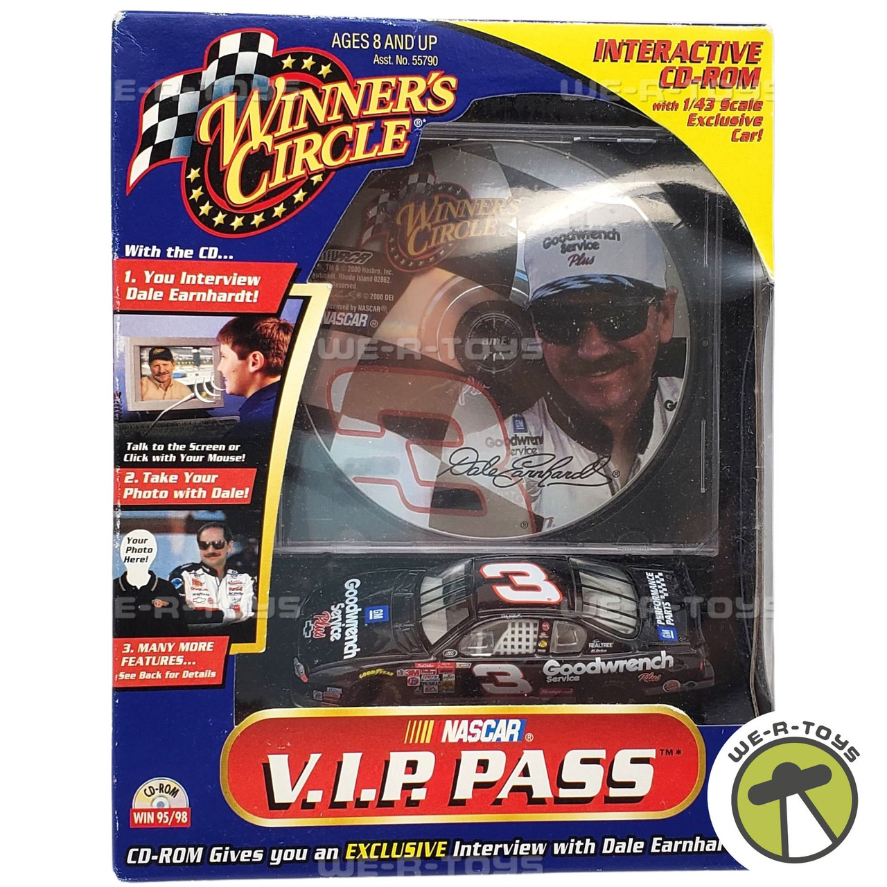 NASCAR Winner's Circle VIP Pass CD-ROM with 1/43 Scale Exclusive Car ...